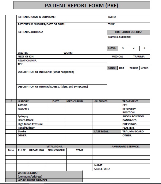 PRF | First Aid Courses Nelspruit